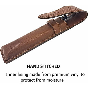 Parker Leather Saddle Brown Protective/Travel Case for Straight, Shavette and Barber Razors - from Parker Safety Razor