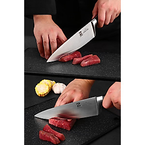 Zennish 8'' Chef Knife, Knife Chef Professional High Carbon German Steel Super Sharp Kitchen Knives With Ergonomic Handle, Premium Gift Box