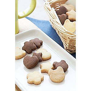 Simomurakihan Cookies & Vegetable Cutters 4pcs (Flowers, Stars, Hearts, Bear) 20830