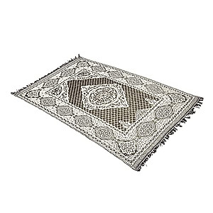 Ottoman Turkish Style Muslim Prayer Rug, Floral Pattern Prayer Mat (One Thin Prayer Rug)