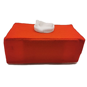 ZARSIO Tissue Box Cover Rectangular Santa Tissue Holder Paper Towel Holder Christmas Decorations(Santa Claus Belt)