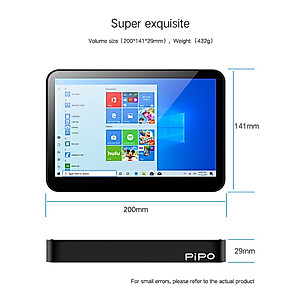 Pipo X2S Mini PC 8inch 1280 * 800 IPS Screen Windows 10 Tablet PC Z3735 Mini Desktop 2G Ram 64G ROM TV Box BT4.0 WiFi RJ45