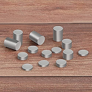 Tungsten Wood Car Weights 3.25oz Cylindrical Tungsten Weights Kit for Pine Race Wood Car, 14 Pieces Incremental Cylinders Weight to Optimize Your Wood Car Speed 4 Sizes