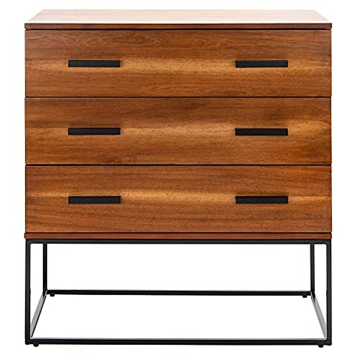 Safavieh Home Collection Marquise Brown 3-Drawer Storage Living Room Bedroom Chest CHS5002A