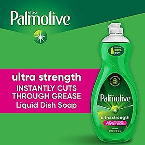 Palmolive Ultra Strength Liquid Dish Soap, Original Green, 32.5 Fluid Ounce