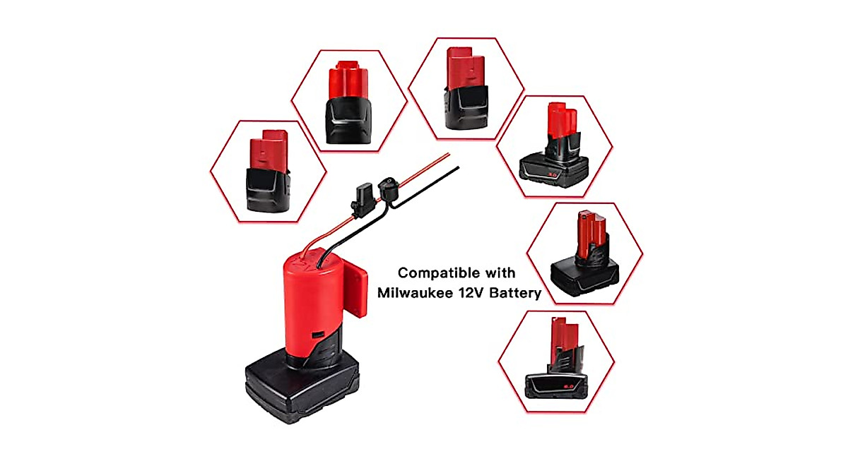 Milwaukee M12 Power Wheels Adapter w/ Fuse & Switch | DIY