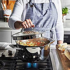 HENCKELS Clad H3 6-qt Dutch Oven, Induction Pot, Stainless Steel, Durable and Easy to clean