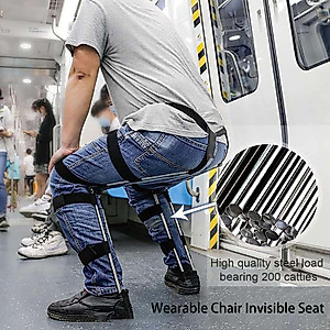 Wearable Chair Invisible Seat, Expensive but Invisible Magic Chair, Portable Folding Invisible Magic Seat, Wearable Chair Invisible Magic Seats, Chairless Wearable Invisible Chair