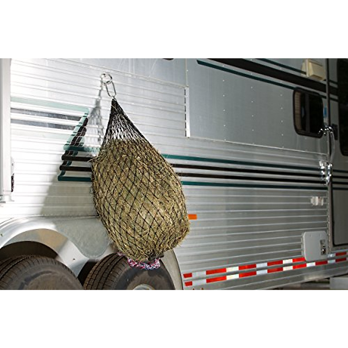 hay chix Slow Feed Hay Net for [Horse and Livestock Health, hay Feeder, hay net, Slow Feed hay net] Save Your time, hay and Money! Half Bale Net (1 3/4" Original)