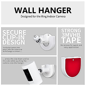 Strong Adhesive Wall Mount for Ring Camera&Stick Up Cam Battery,Indoor Outdoor Mount Bracket for Arlo Pro/Pro 2/Pro 3/Ultra/Ultra 2,Ring indoor Cam, eufyCam E/2C