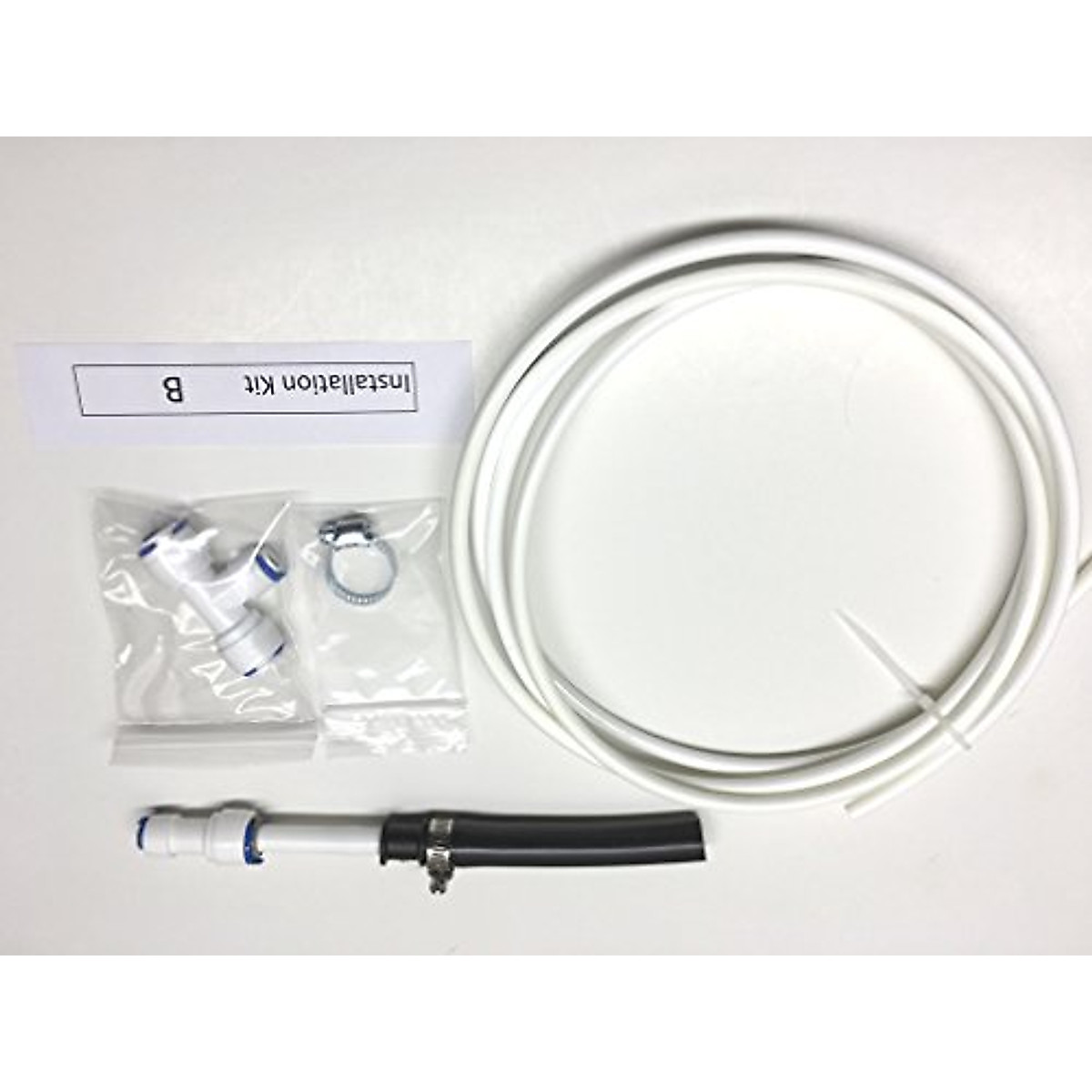 Universal Ionizer Faucet for Under Sink Installation - Brushed Nickel Finish with Installation Kit (Kit B - 3/8" Line Size, 1/4" Ionizer Fitting Size)