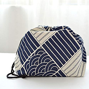 UPKOCH 3pcs Lunch Tote Bag Japanese Drawstring Bento Pouch Portable Bento Storage Bag Lunch Handy Bags for Outdoor Office School