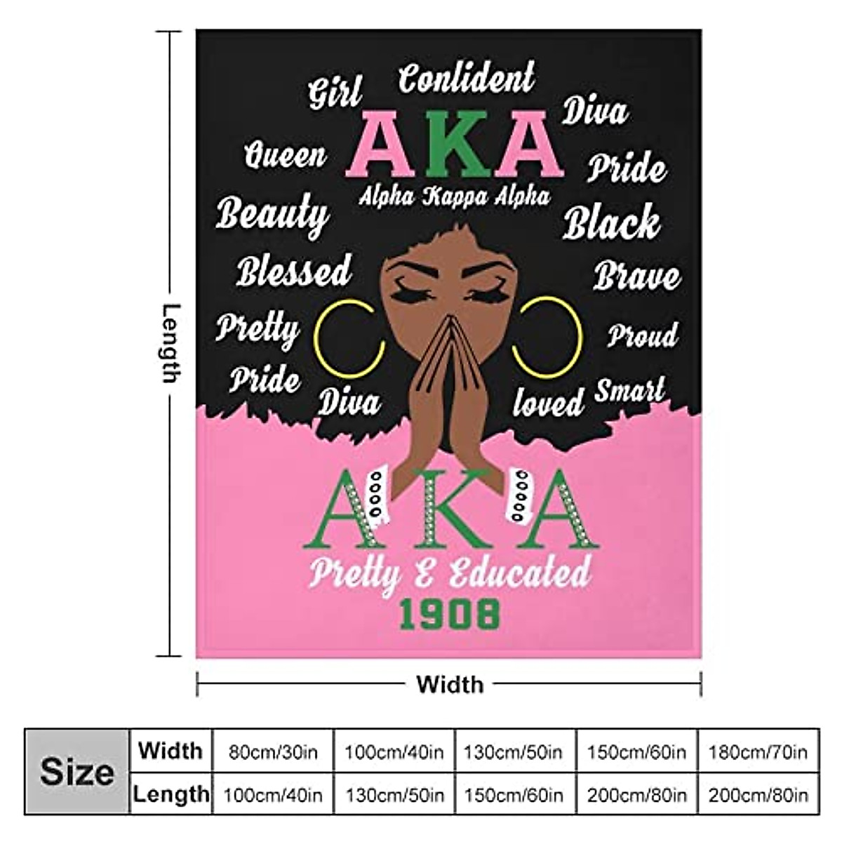 Ultra Soft Micro Throw Blanket,Flannel Blanket Sorority Gifts for Women,Lightweight Throw Blanket for Couch/Sofa/Bed