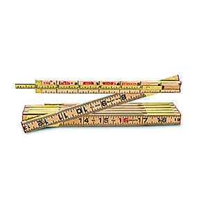 Crescent Lufkin Red End Folding Wood Rule, 6-Inch - TX46N
