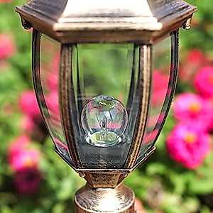 Enlylyog Modern Minimalist Home Villa Garden Lamp, Outdoor Rainproof Lamp,Courtyard Outdoor Lighting Garden Lamp, Community Street Lamp