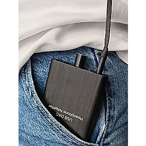 Headphone Amplifier HIGI Ampedance Headphone Amp Support 3.5mm AUX Input which can be Used with Either MAC, Mobile Phone, PS4, PS5, Xbox, Laptop or Desktop System (600Ω DAC Headphone Amplifier)