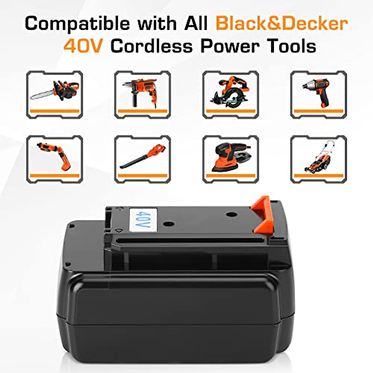 Fayeey 3.5Ah Replacement for Black and Decker 40V Lithium Battery LBX36 Compatible with Black and Decker 36V/40V Max Cordless Power Tools LBX2040 LBXR36 LBXR2036 LST540 LCS1240 LBX1540 LST136W