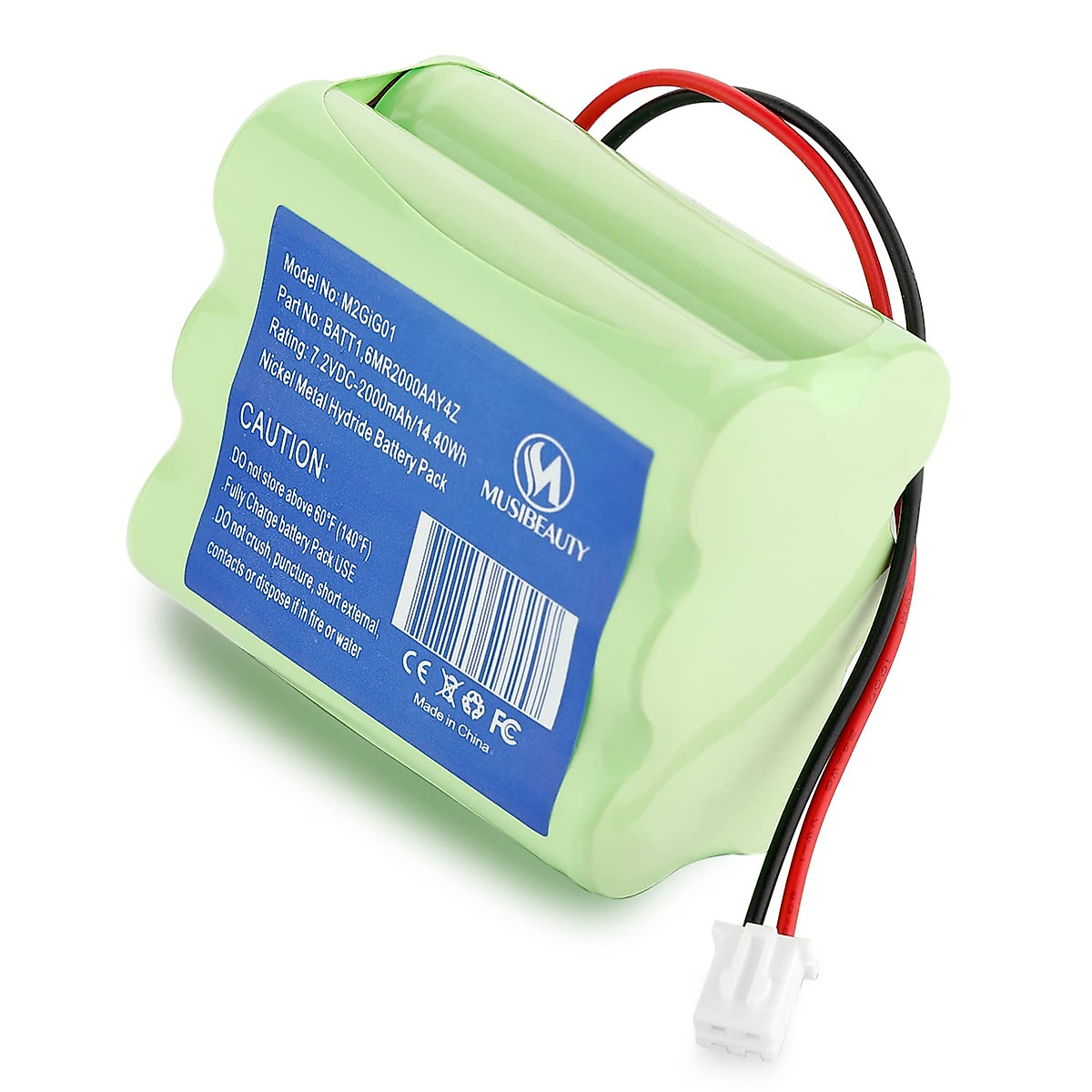 7.2V 2000mAh Replacement Battery Compatible with 2Gig BATT1, BATT1X, BATT2X, 6MR2000AAY4Z, GC2 2GIG-CNTRL2 2GIG-CP2, GCKIT311, 228844, Go Control Panel Alarm System 10-000013-001, PERS-4200