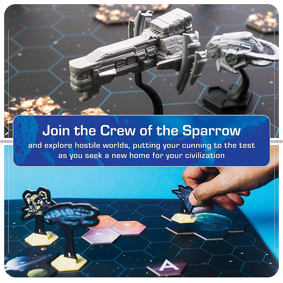 Stars of Akarios Strategy Campaign Board Game, Science Fiction Board Games for Adults & Kids, Epic Legacy Adventure, Cooperative Games (Ages 13+) 1-4 Players