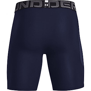 Under Armour Men's Armour HeatGear Compression Shorts , Midnight Navy (410)/White, XX-Large