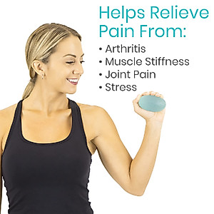 Vive Squeeze Balls for Hand Therapy Set (4 Pack) - Grip Strengthener Occupational Exercise Equipment for Arthitis, Parkinsons, Stroke, Carpal Tunnel Recovery - Stress Relief Massage Putty Finger Toy