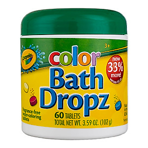 Crayola Color Bath Dropz 3.59 Ounce - 60 Tablets (Pack of 4)