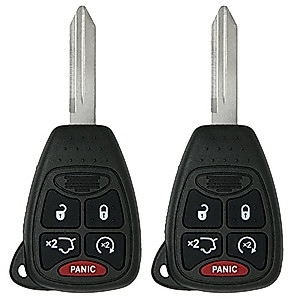 Keyless2Go Replacement for Keyless Entry Remote Car Key Vehicles That Use 5 Button OHT692427AA - 2 Pack