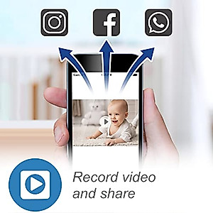 VTech RM5764-2HD 1080p Smart WiFi Remote Access 2 Camera BabyMonitor, 360° Pan & Tilt, 5" 720p HD Display, Night Vision, Soothing Sounds, 2-Way Talk, Temperature & Motion Detection, iOS & Android