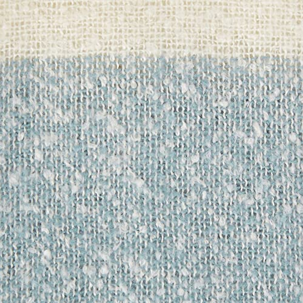 DII Coastal Acrylic Rugby Stripe Woven Throw, 50x60, Blue