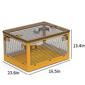 Plastic Storage Bins with Lids for Organizing, 90.54 QT, Sterilite Storage Bins with Lids, Clear Storage Bins with Lids & Wheels, Stackable Storage Bins, Large Storage Bins with Lids Set 1 Pack