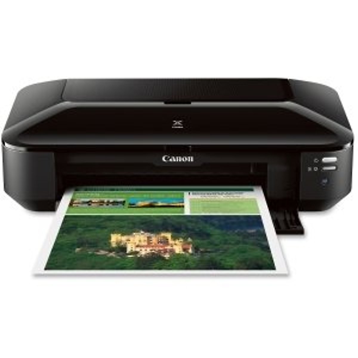 Canon PIXMA iX6820 Inkjet Printer - Color - 9600 x 2400 dpi Print - Photo Print - Desktop - 14.5 ipm Mono Print / 10.4 ipm Color Print (ISO) - 36 Second Photo - 150 sheets Input - Ethernet - Wireless LAN - USB - 8747B002