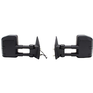 Kool Vue Mirror For 2011-2016 Ford F-250 SD With Temp Sensor Textured Black 2Pc