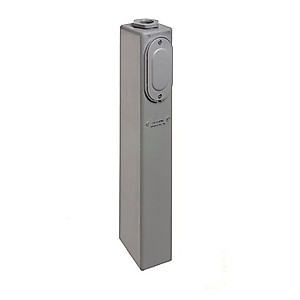 Arlington GPLN15GR-1 15-Inch Low-Profile Outdoor Garden Light Post Support, Gray
