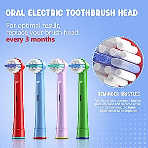 THISONG Kids Toothbrush Replacement Heads - Pack of 12, Compatible with Oral-B Electric Toothbrush, Professional Precision Soft Cleaning for Effective Oral Care