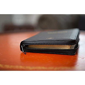 RVR60, Santa Biblia, Letra Grande, Tamaño Compacto, Leathersoft, Negro, Palabras de Jesús en Rojo (Spanish Edition)