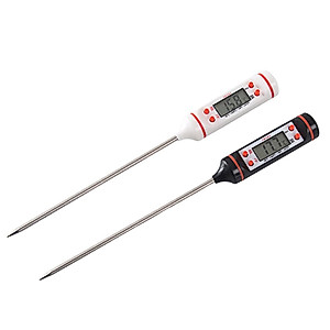 narutosak Meat Thermometer Digital Instant Read for Grilling Kitchen Cooking for Candy Thermometer for Outdoor Black