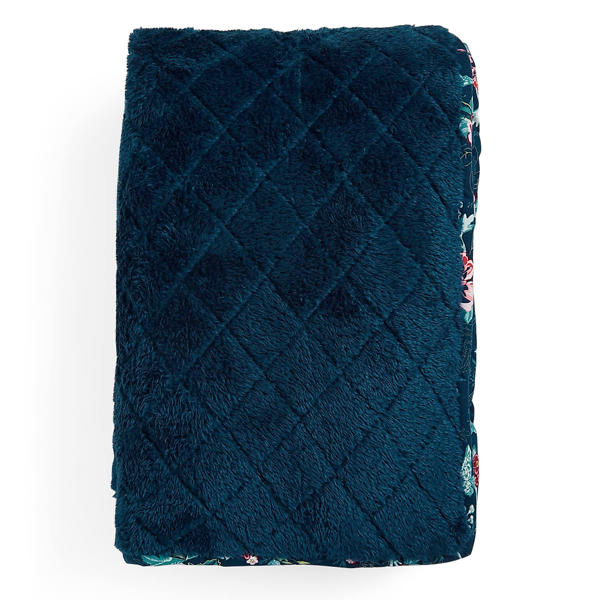 Vera Bradley Women's Fleece Solid Throw Blanket, Rose Toile, 80 X 50