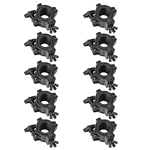 10 Pack Stage Lighting Clamps for DJ Lighting Products Plastic O Clamp Fit 3 Size Pipe Diameter: 25mm 36mm 48mm