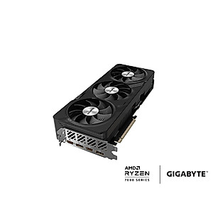 GIGABYTE Radeon RX 7700 XT Gaming OC 12G Graphics Card, 3X WINDFORCE Fans 12GB 192-bit GDDR6, GV-R77XTGAMING OC-12GD Video Card