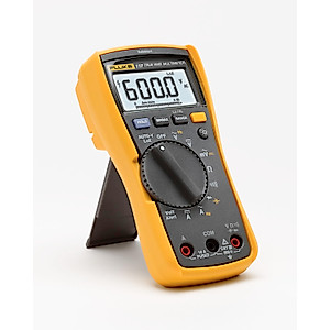 Fluke 117 Digital Multimeter, Non-Contact AC Voltage Detection, Measures Resistance/Continuity/Frequency/Capacitance/Min Max Average, Automatic AC/DC Voltage Selection, Low Impedance Mode