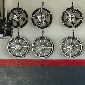 Whrsinlor Kayak Heavy Duty Storage Hooks, 15Inch Jumbo Arm Wall Mounted Canoe Storage Hanger 6 Pack Utility Organizer for Paddle Board, Surfboard, Snow Board, Wake Board