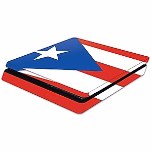 MightySkins Skin Compatible with Sony PS4 Slim Console - Puerto Rican Flag | Protective, Durable, and Unique Vinyl Decal wrap Cover | Easy to Apply, Remove, and Change Styles | Made in The USA