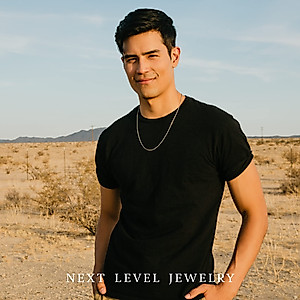 Next Level Jewelry Authentic Solid Sterling Silver Franco Box Link .925 Rhodium Necklace Chains 1MM - 5.5MM, Silver Chain for Men & Women, Made In Italy, 1.5mm,20