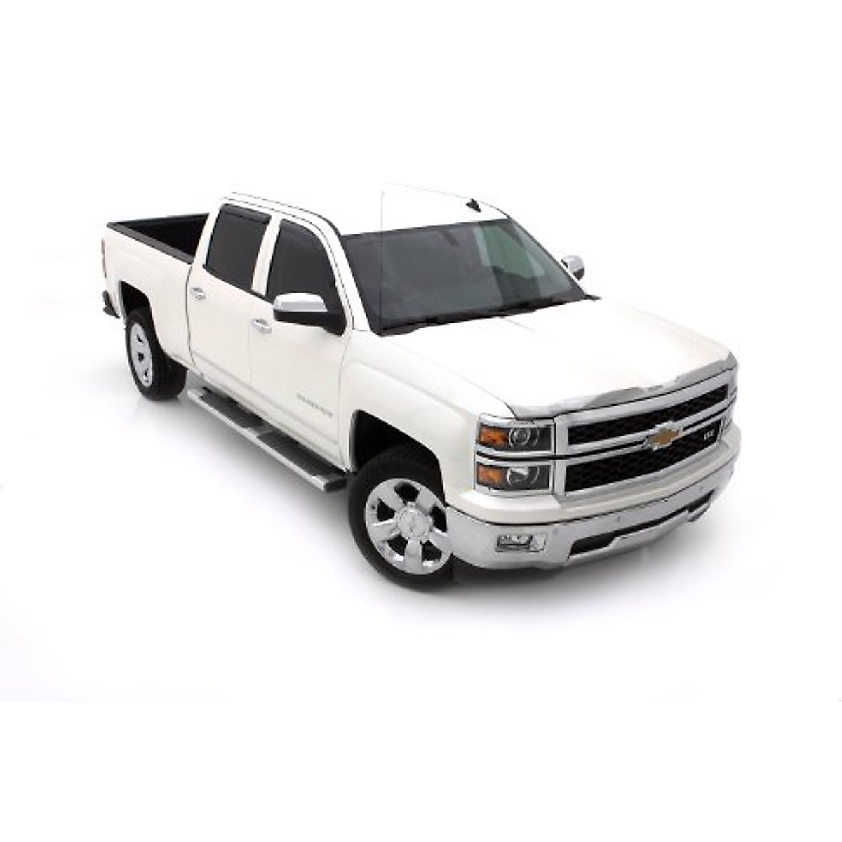 Auto Ventshade [AVS] Aeroskin Hood Protector | 2014 - 2015 Chevrolet Silverado 1500, Low Profile/Flush - Chrome | 622062