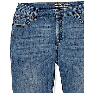 Amazon Essentials Women's Jeans, Mid Rise Straight Leg Style, Medium Wash, Slim Fit