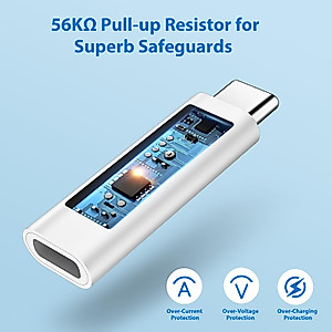 ACAGET USB-C to Pencil Adapter Compatible with Apple Pencil 1st Generation USB C Male to Lightning Female Pencil Charging Adapter Type C Bluetooth Pair Connector for Apple Pencil 1st and iPad 10th Gen