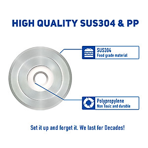 Welvzen 1/4" Spacer for Tub Spout, Flange Trim Ring for Bath Faucet, Eschutcheon Cover Plate for Spigot with Split PP Blocking Water, Shower Pipe Remodeling Sealer for Bathroom(SUS304-Brushed)