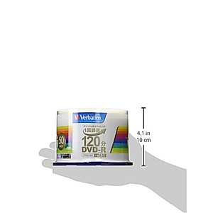 Mitsubishi Chemical Media Verbatim DVD-r CPRM 1 modified for recording 120 minutes 1-16 x 50 spindle case Pack wide print compatible WhiteLabel VHR12JP50V4