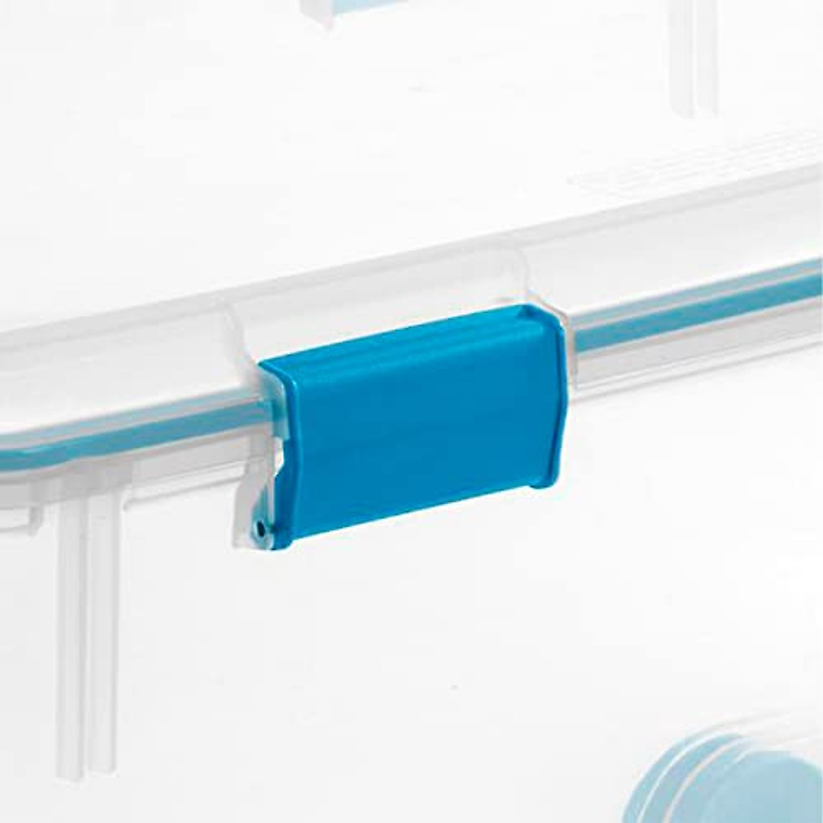 Sterilite 120 Quart Clear Plastic Wheeled Storage Container Box Bin with Air Tight Gasket Seal Latching Lid Long Term Organizing Solution, (3 Pack)