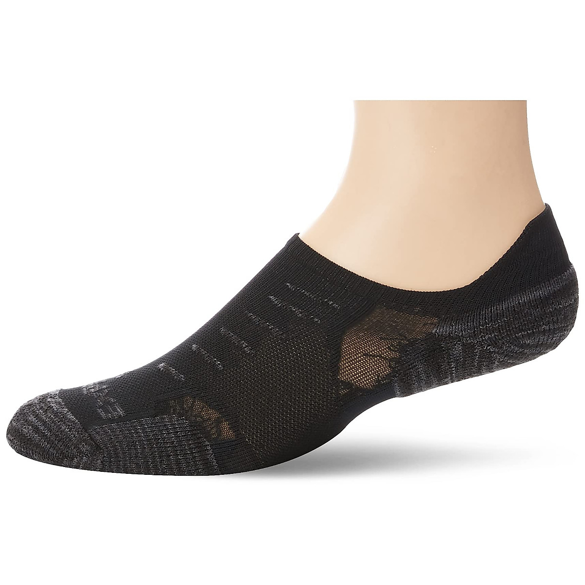 Thorlos Experia XCTU Thin Cushion Running No Show Socks, Black, S